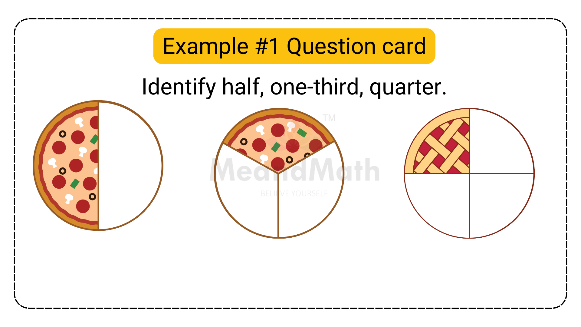 Halves, Thirds & Quarters – resources.meandmath.com