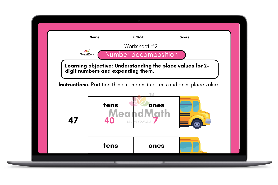 Class 2 Number Sense Worksheets – resources.meandmath.com