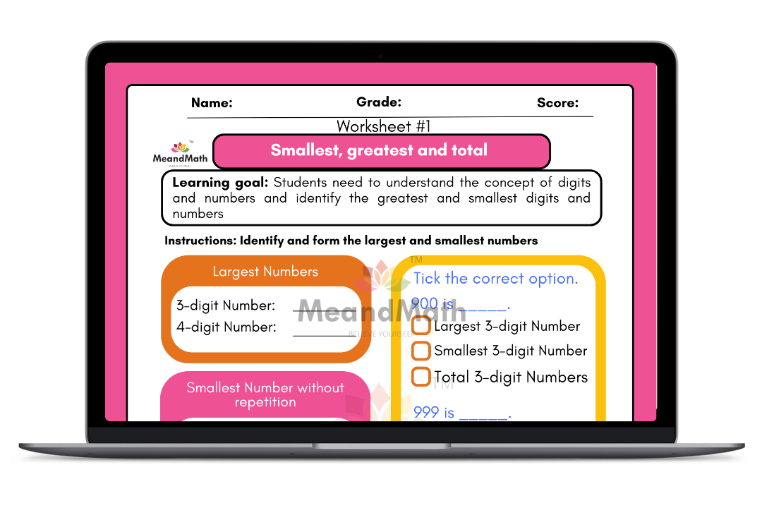 Class 3 Number Sense Worksheets – resources.meandmath.com