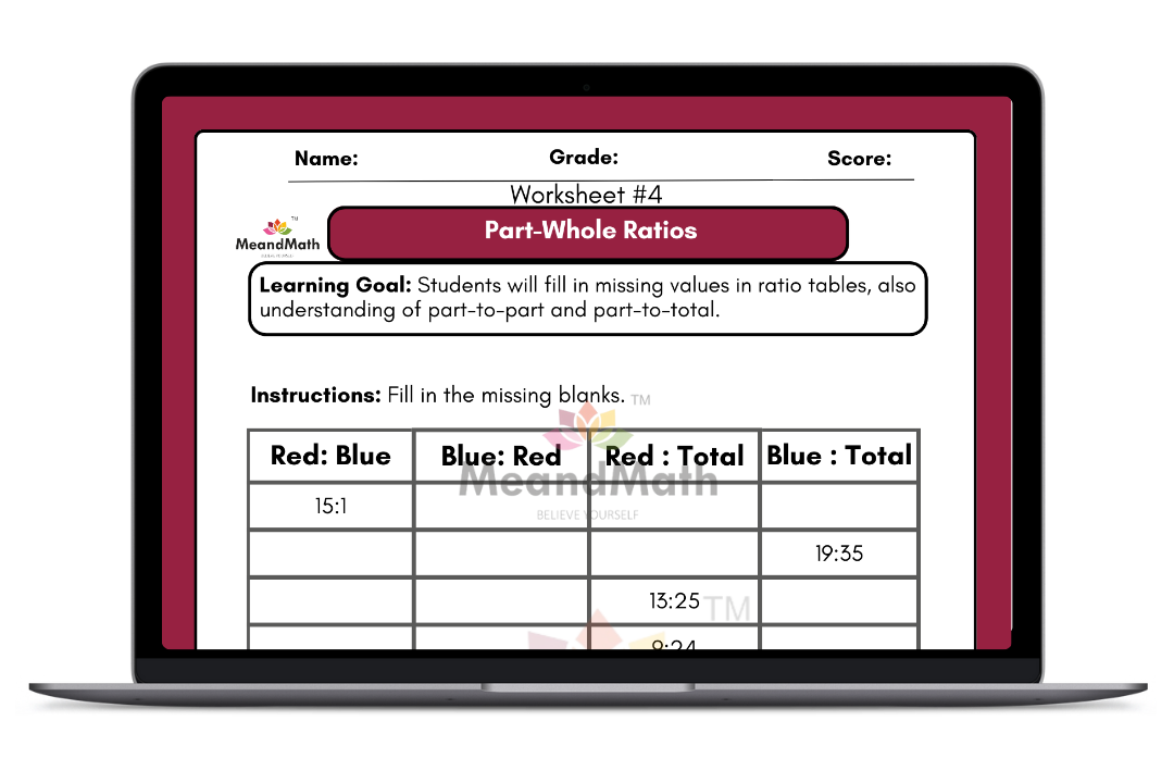 Ratios-Worksheets – resources.meandmath.com